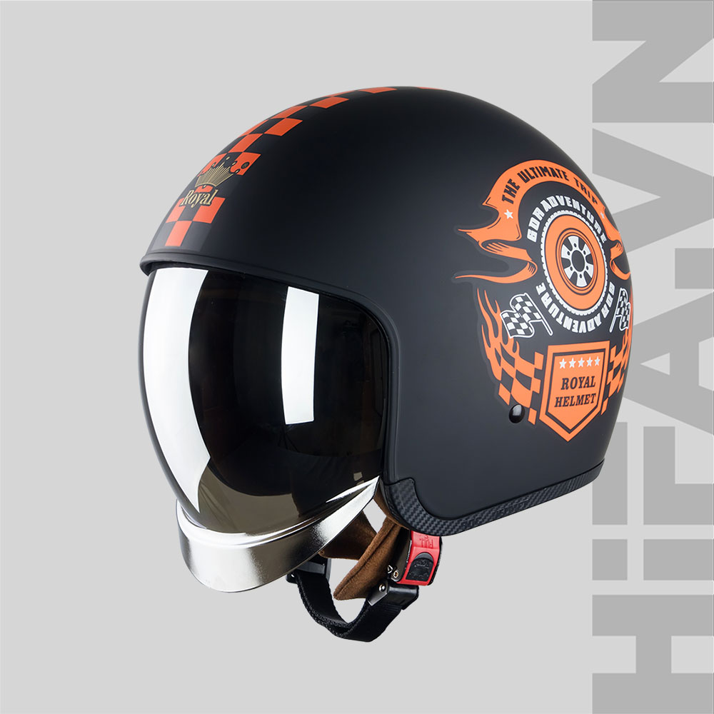 MŨ 3/4 ROYAL M268 ĐỎ NHÁM - HIFA.vn