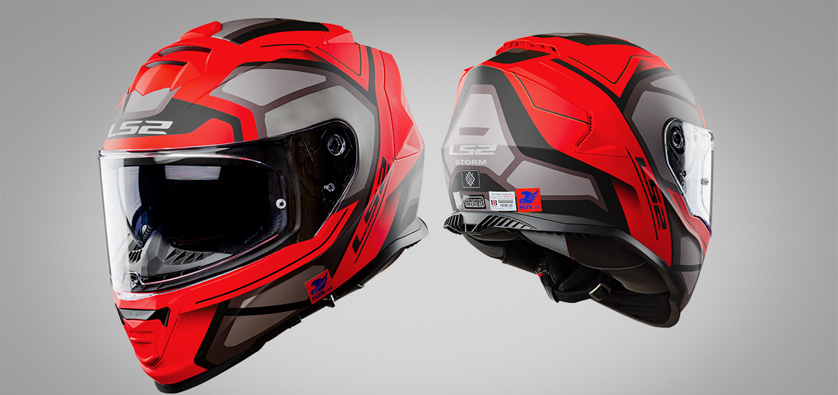 MŨ FULLFACE LS2 FF800 STORM ĐEN NHÁM - HIFA.vn