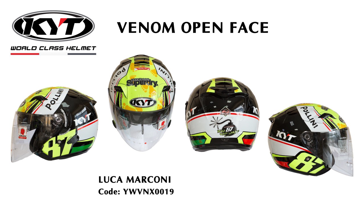 MŨ 3/4 KYT VENOM LUCA MARCONI - HIFA.vn