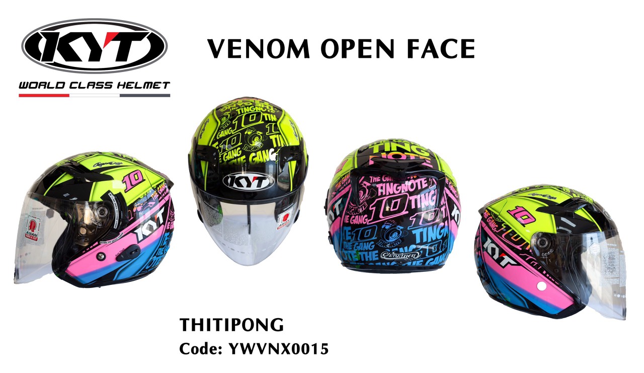 MŨ 3/4 KYT VENOM THITIPONG - HIFA.vn