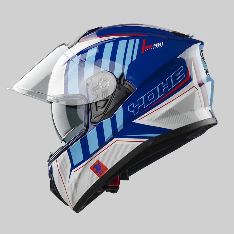 MŨ FULLFACE YOHE 981 TRẮNG XANH - HIFA.vn